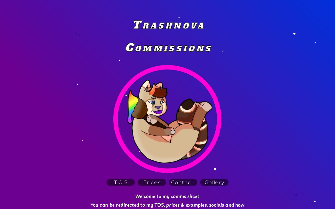 Trash's Commissions Sheet